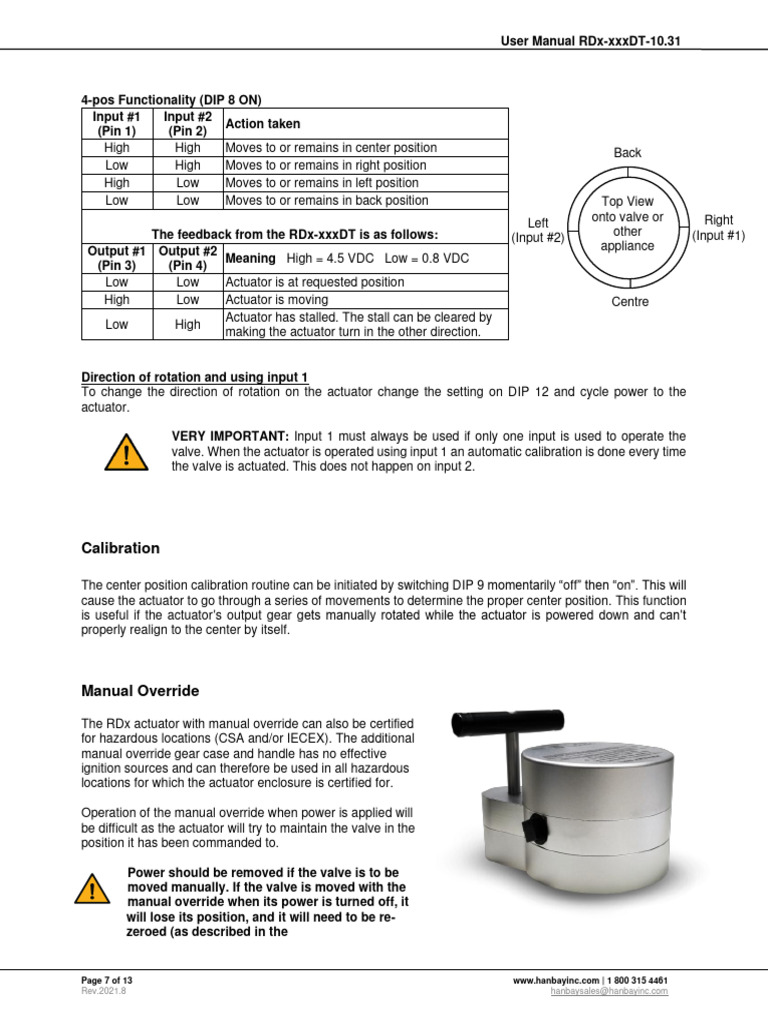 Hanbay Electric Actuators Page 7 - 8 | PDF | Actuator | Valve