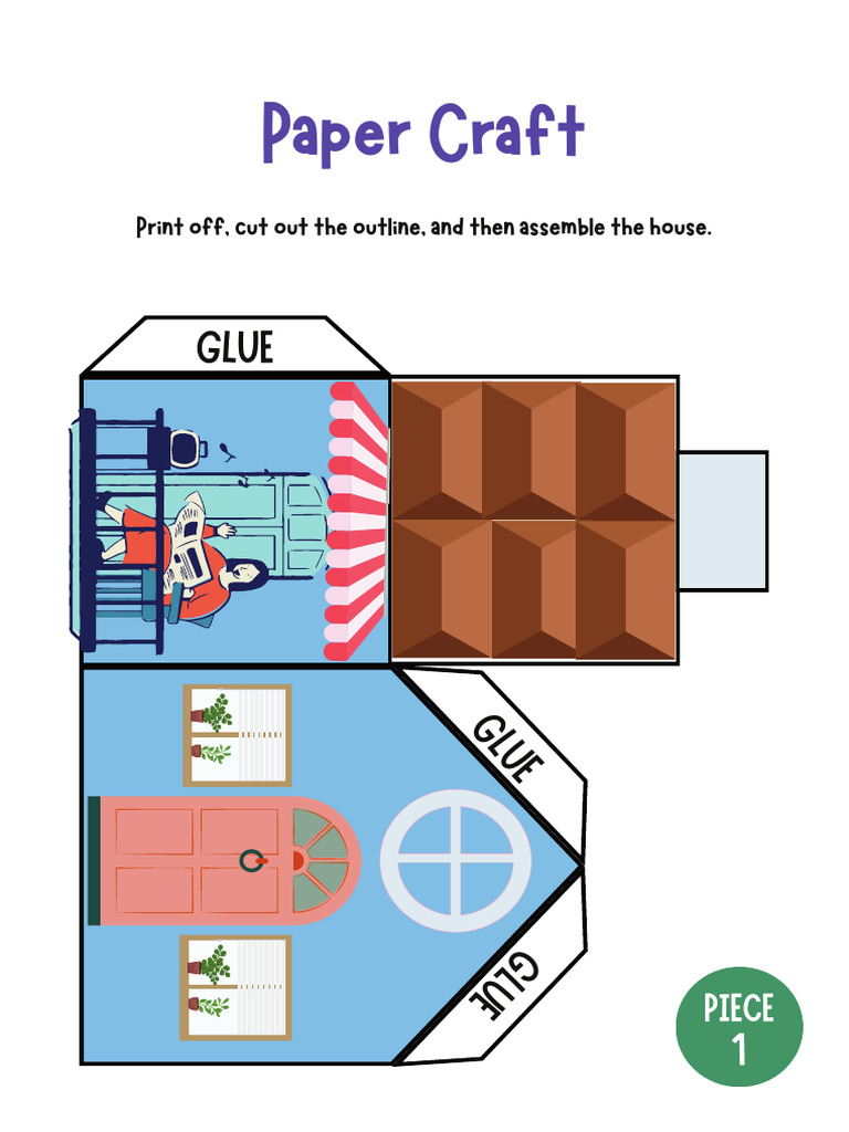 Paper Craft House Assembly Guide | PDF