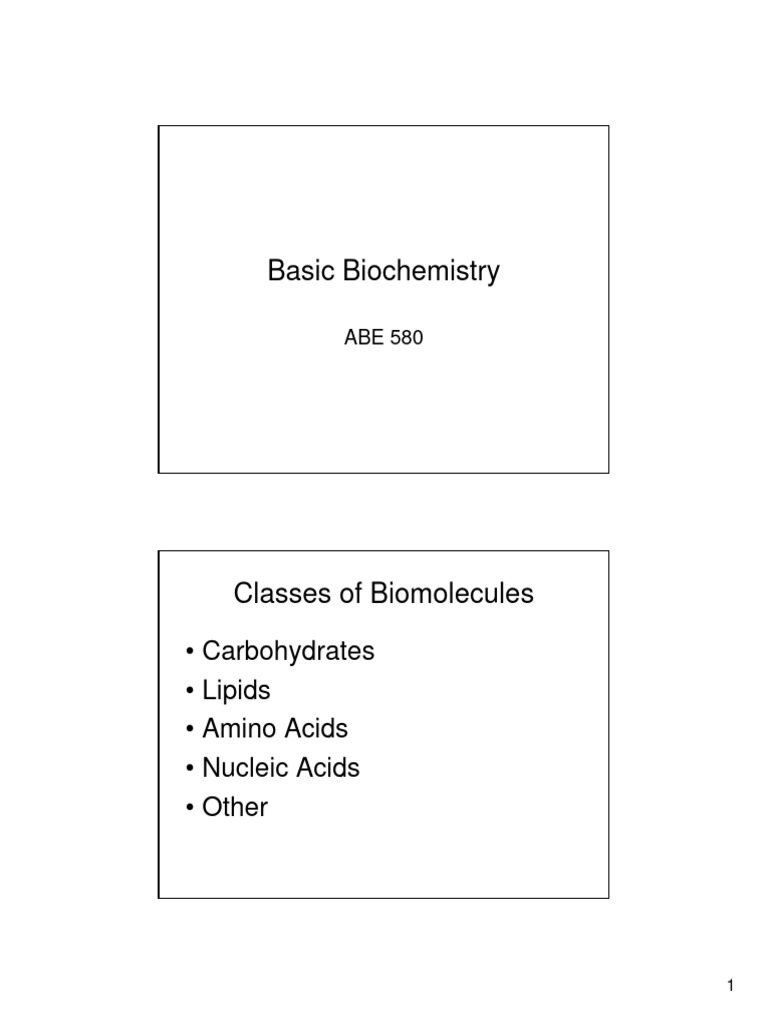 basic_biochem | PDF | Carbohydrates | Glucose