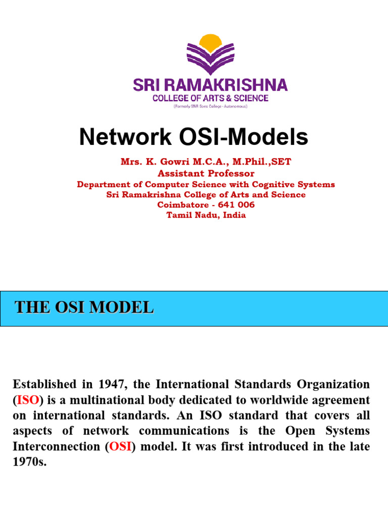 Network OSI-Models | PDF | Technology & Engineering