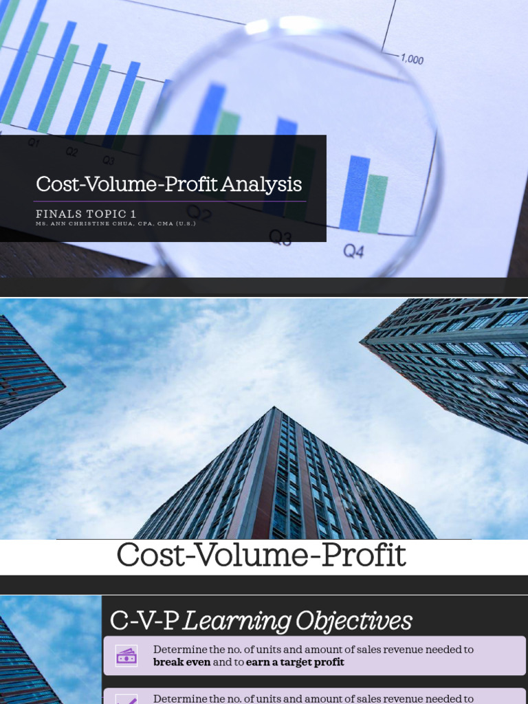 Finals_PPT_CVP Analysis | Download Free PDF | Management Accounting | Business Economics