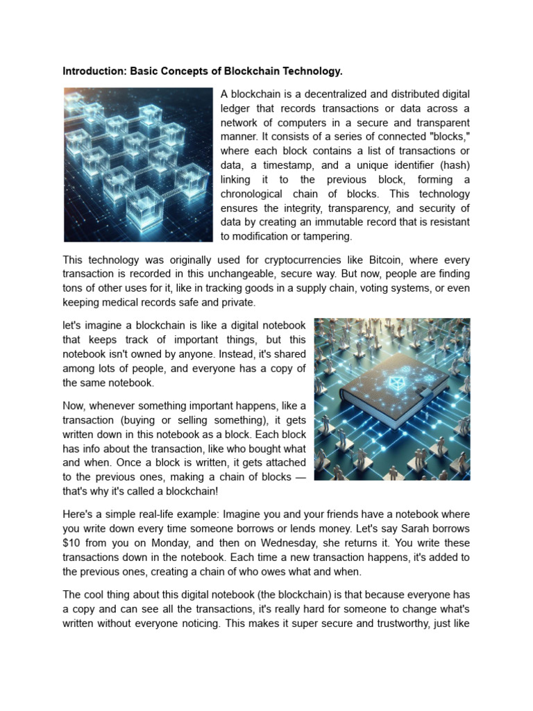 Blockchain Basics & Metaverse Intro | PDF | Augmented Reality | Virtual ...