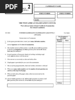 Wassce 2025 Int Science Practical Black Mock | PDF | Electricity