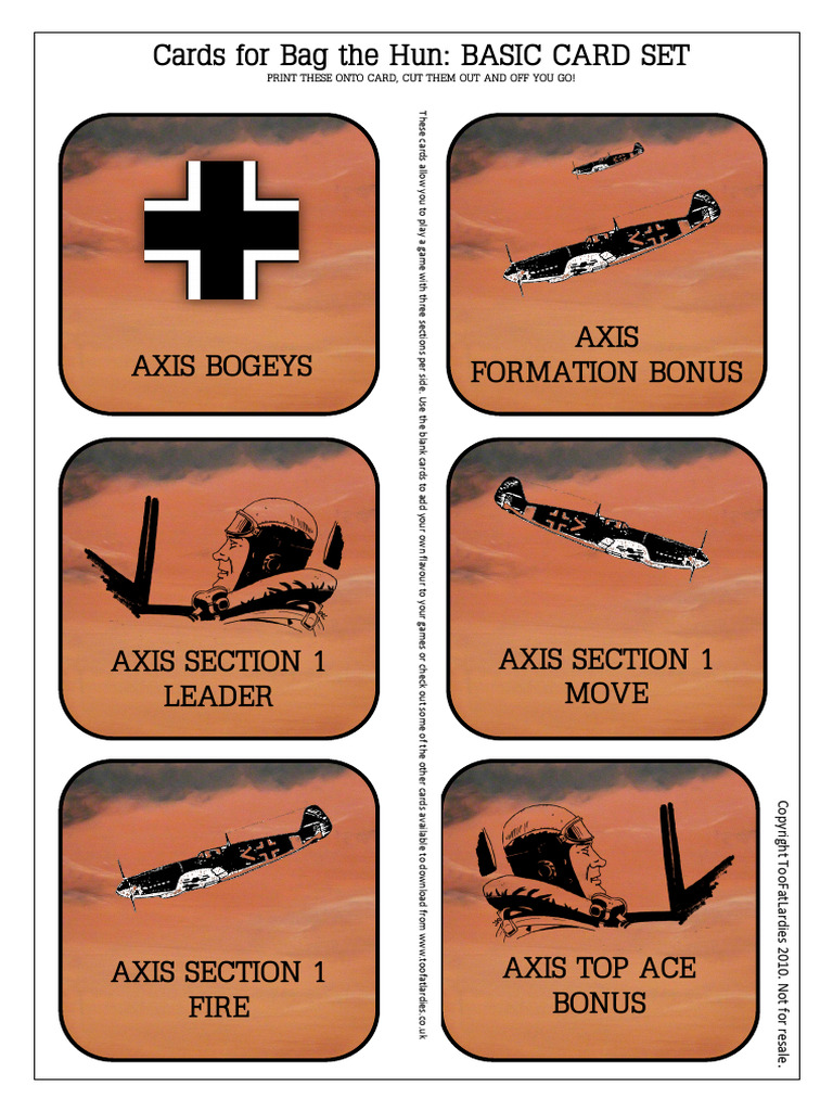 Bag The Hun - TFL - First Edition - Basic Card Set | PDF