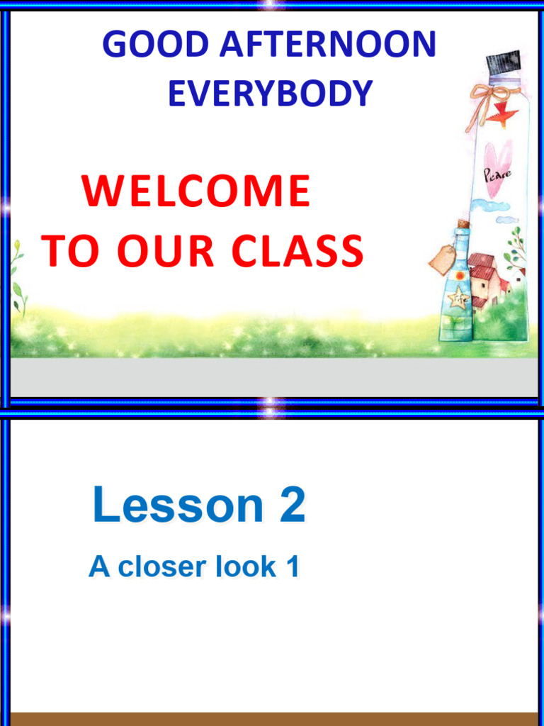 Unit 1 Local Environment Lesson 2 A Closer Look 1 | PDF | Linguistics ...