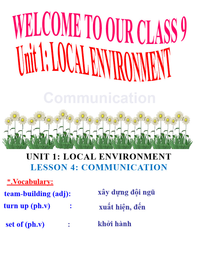 Unit 1 Local Environment Lesson 4 Communication | PDF | Games ...