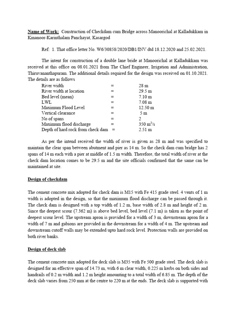 Check Dam Notes | PDF | Dam | Foundation (Engineering)