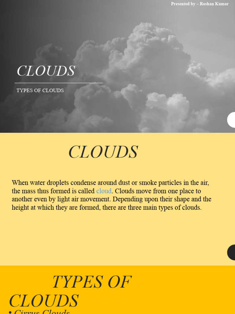 Types of Clouds Explained | PDF