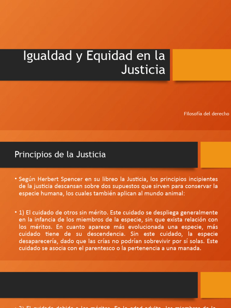 Igualdad y Equidad en La Justicia | Descargar gratis PDF | Justicia ...