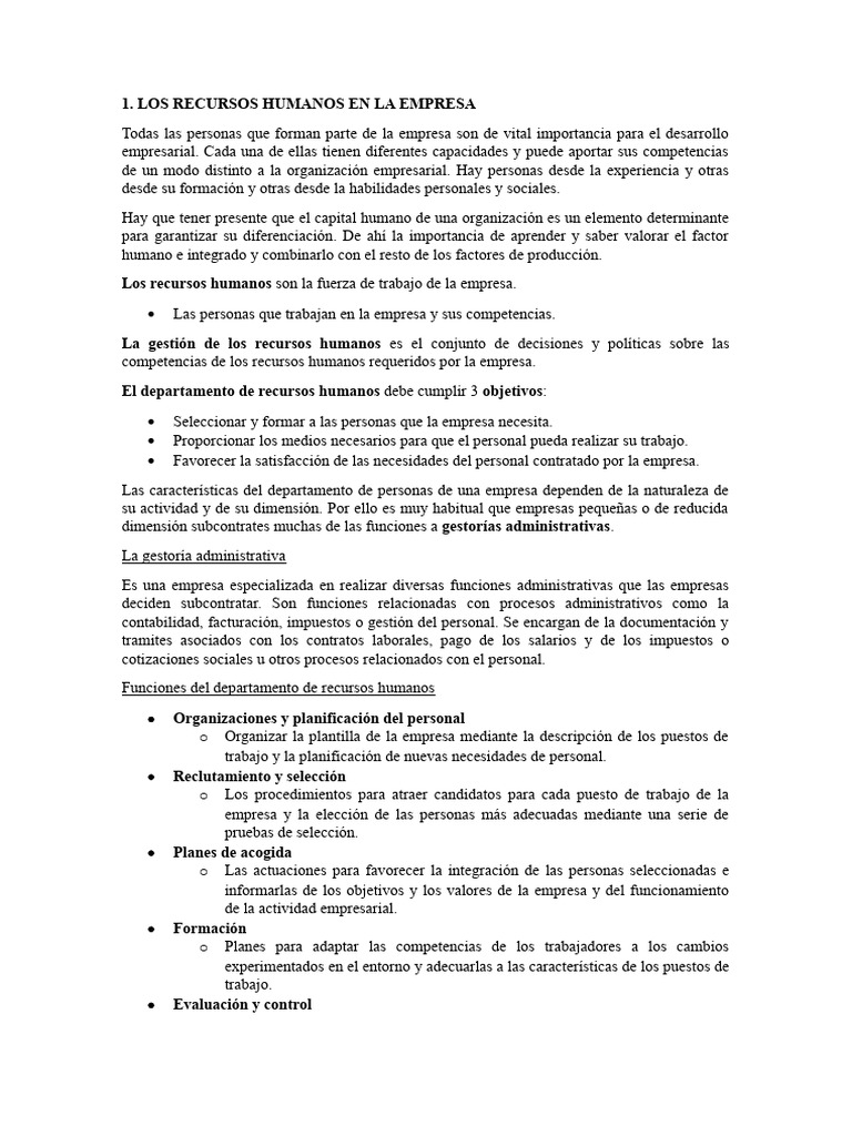 Resumen Tema 6 | PDF | Salario | Derecho laboral