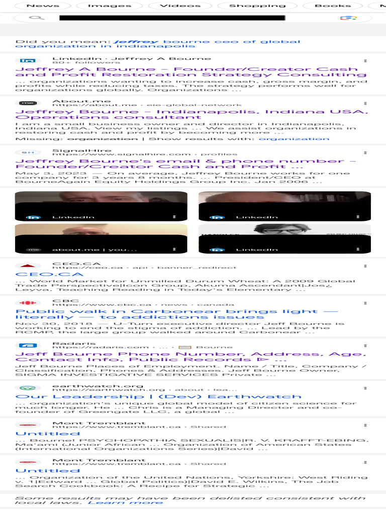 Jeffery Bourne Ceo of Global Organization in Indianapolis - Google Search | PDF | Linked In ...