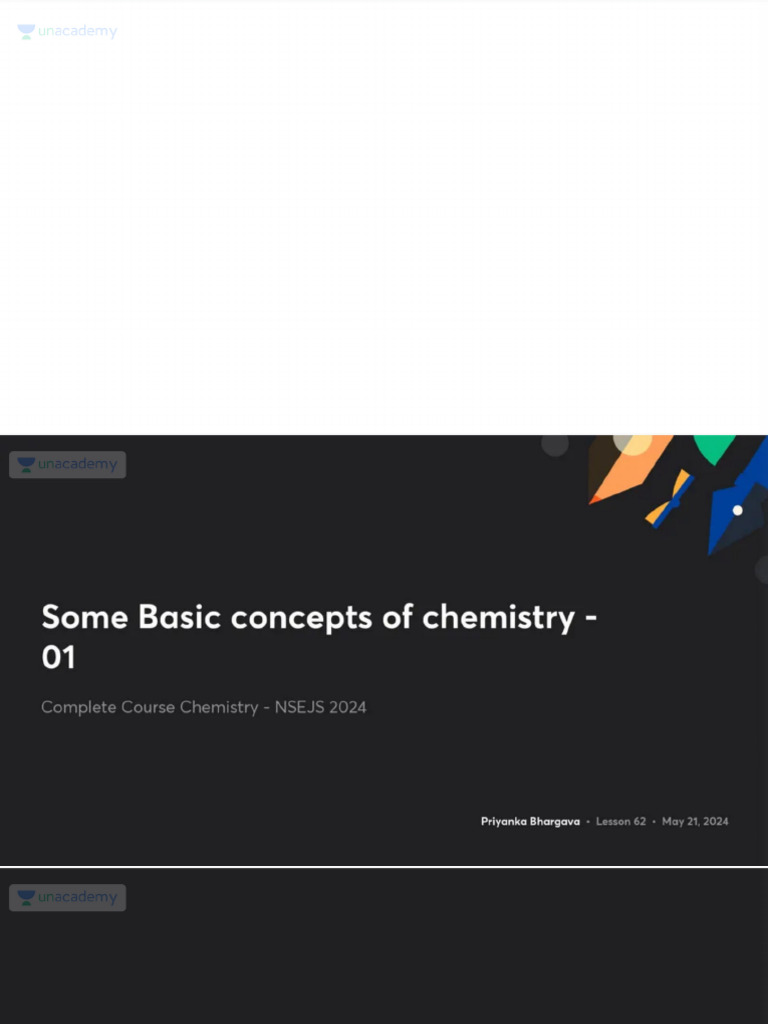 Some Basic Concepts of Chemistry 01 With Anno | PDF