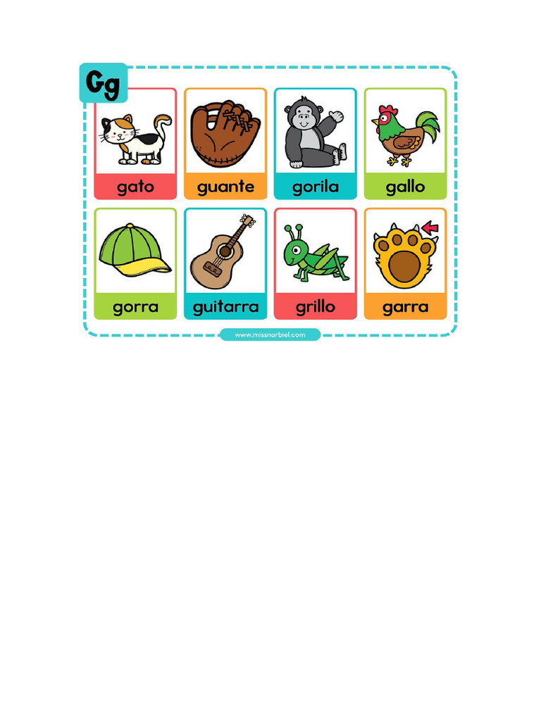 Palabras Con G | PDF