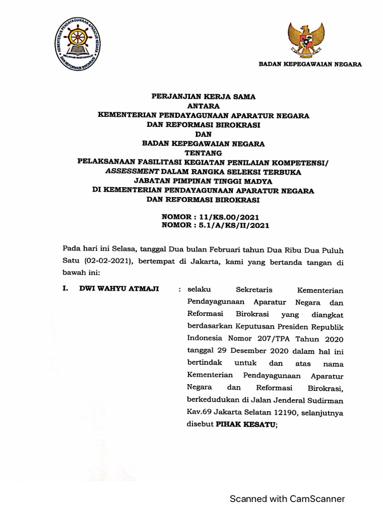 Pks Kemenpan RB 2021 | PDF