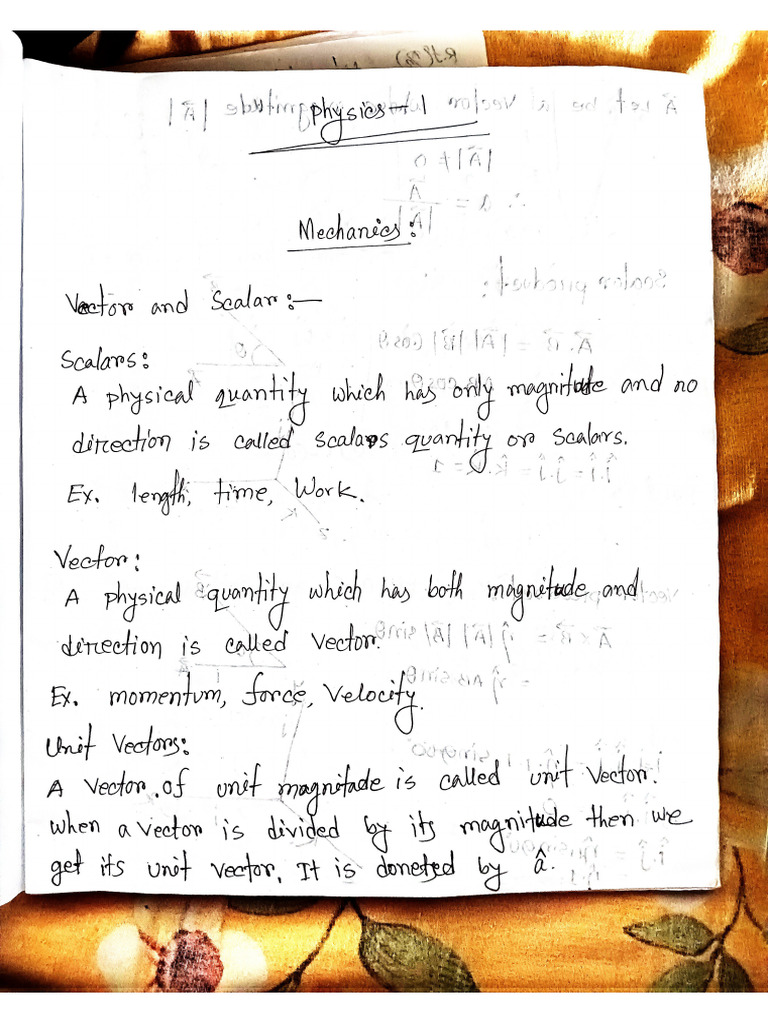 Physics Note - 1 | PDF