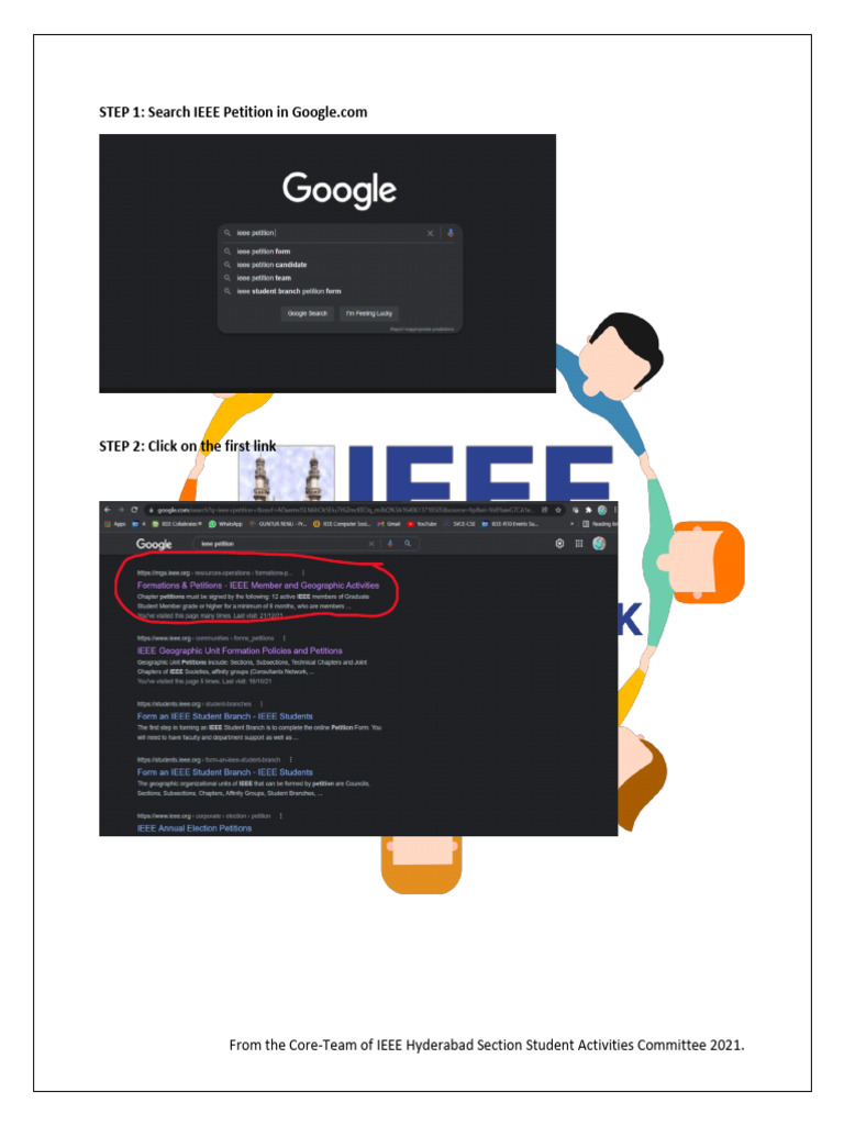 How To File New IEEE Student Chapter Petition - SAC Hyd | PDF | Institute Of Electrical And ...