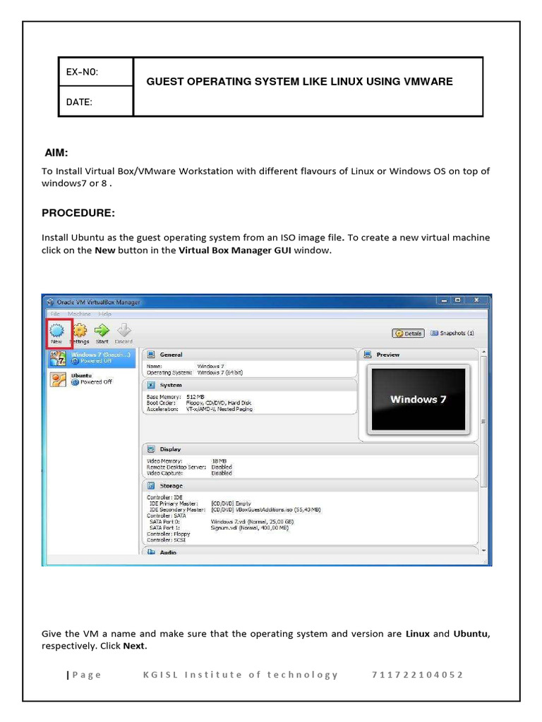 Ex16 Ios | PDF | Virtual Machine | Operating System