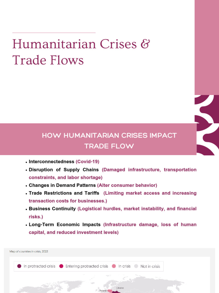 Impact of Humanitarian Crises & Trade Flow | PDF | Humanitarian Crisis ...