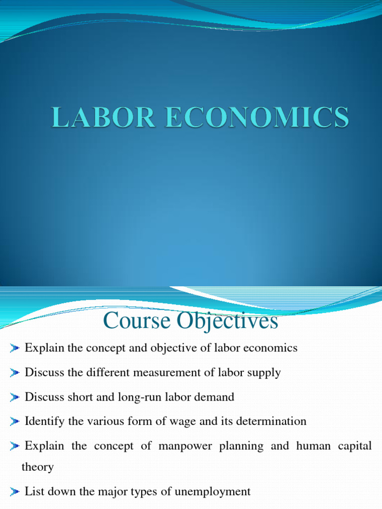 Labor Economics | PDF | Labour Economics | Employment