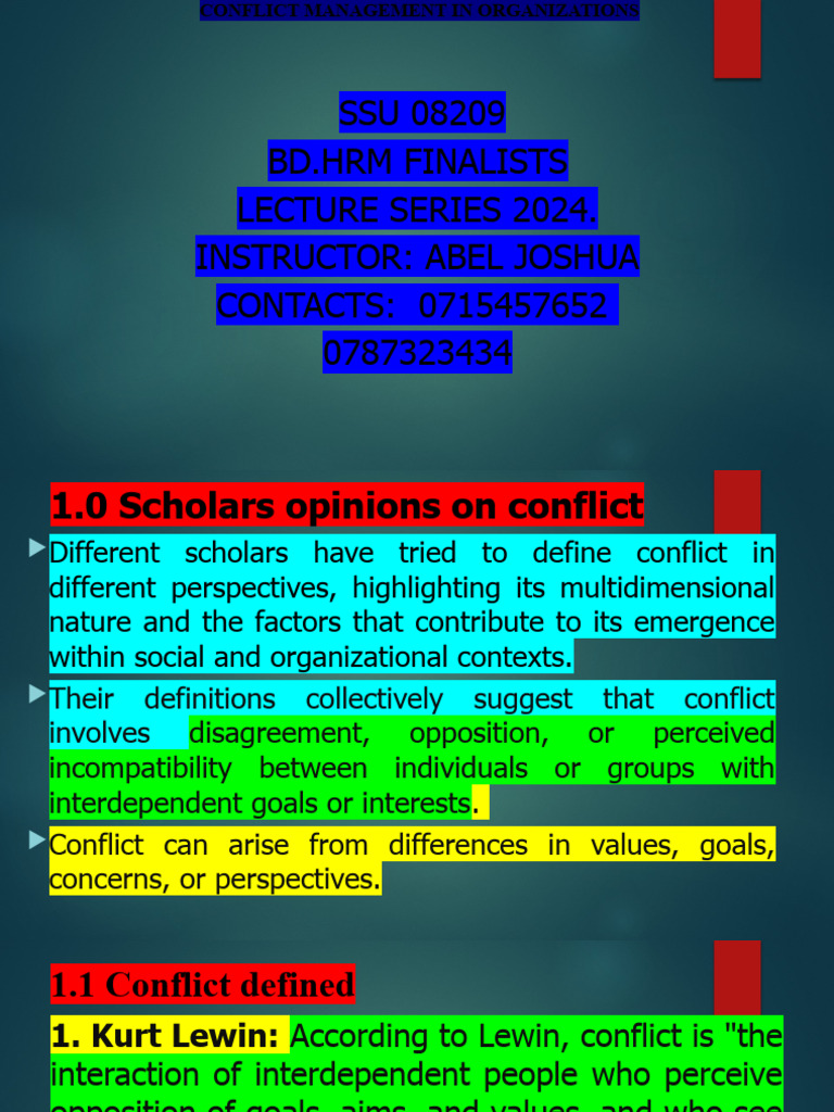 Conflict Management in Organizations Modules 1-4 | PDF | Mediation ...