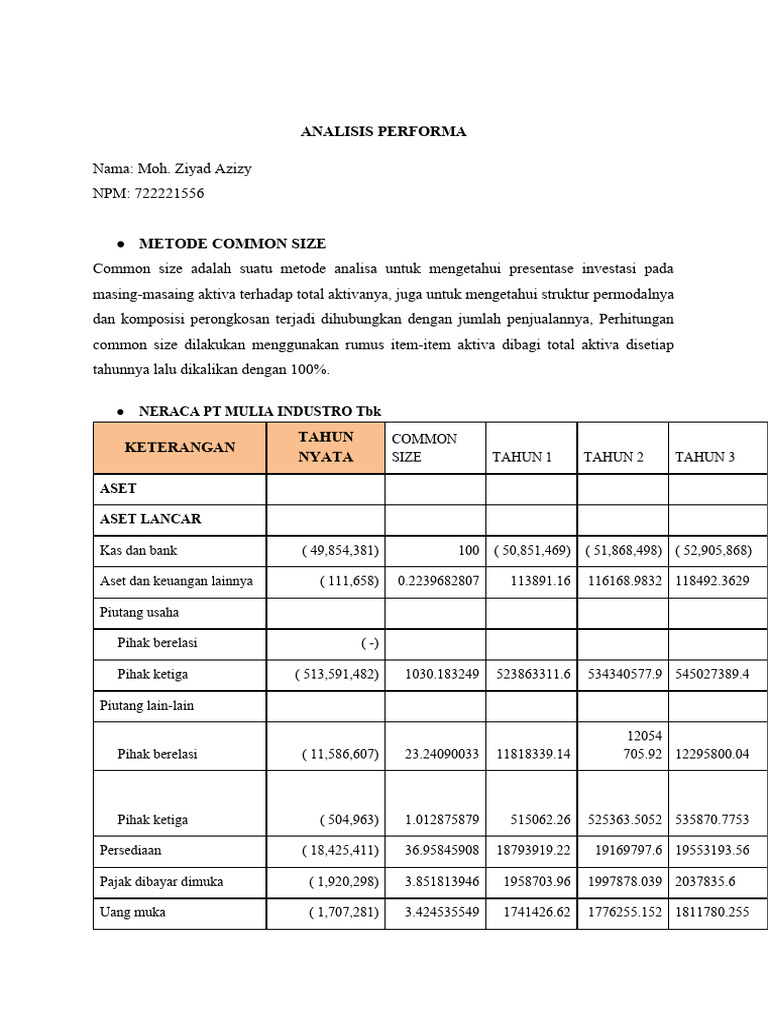 Analisis Performa - 010728 | PDF
