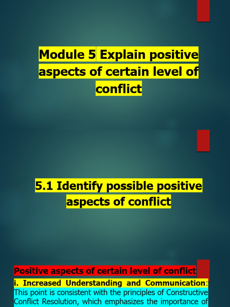 Conflict Management Organizations Module 5 | PDF | Motivational ...