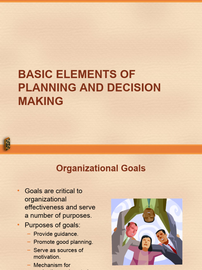 Planing and Decision Making | PDF | Strategic Planning | Goal