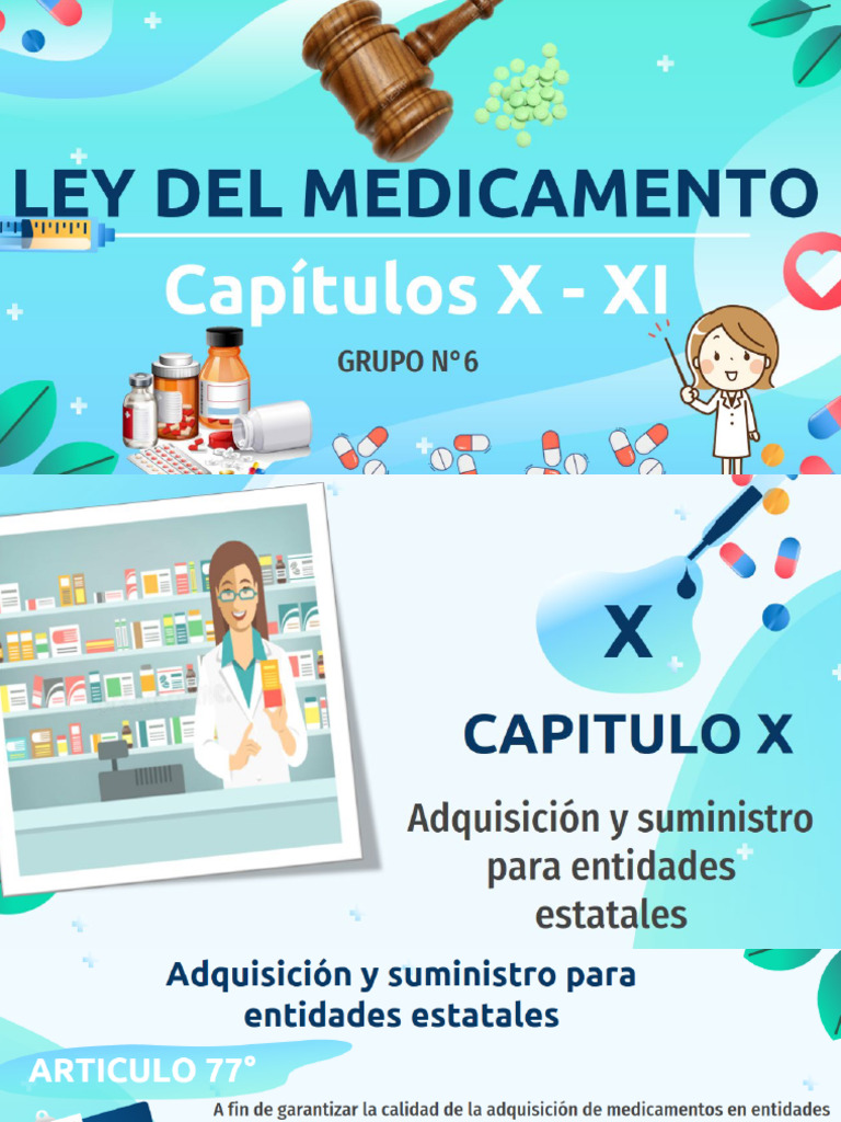 LEY DEL MEDICAMENTO CAP 10,11 | PDF
