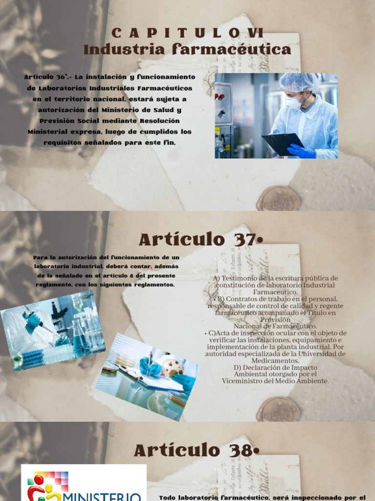 Ley Del Medicamento Cap 6,7 | PDF | Farmacéutico | Farmacia