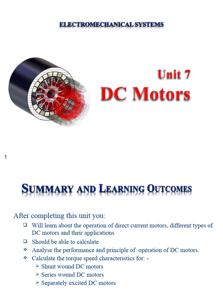 DC Motors | PDF | Electric Motor | Electrical Engineering