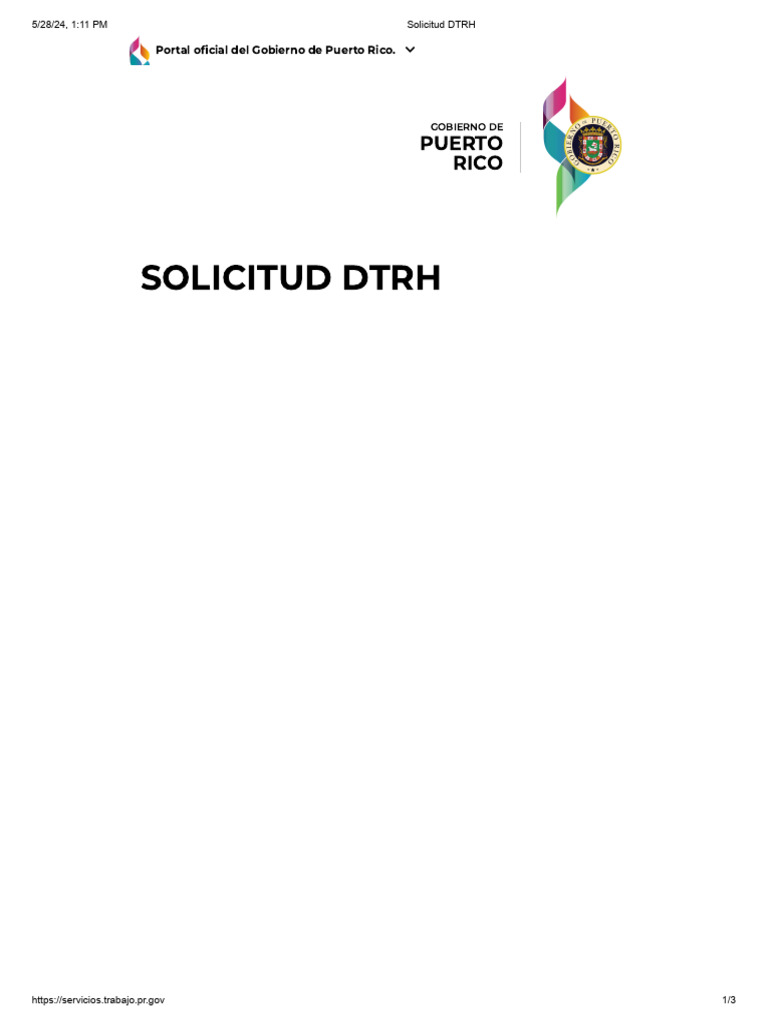 Certificación DTRH Puerto Rico: Guía y Contactos | PDF | ciberespacio ...
