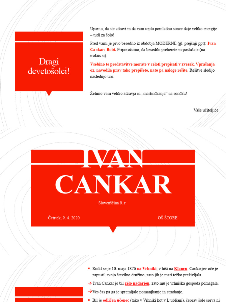 Ivan Cankar - Bobi | PDF