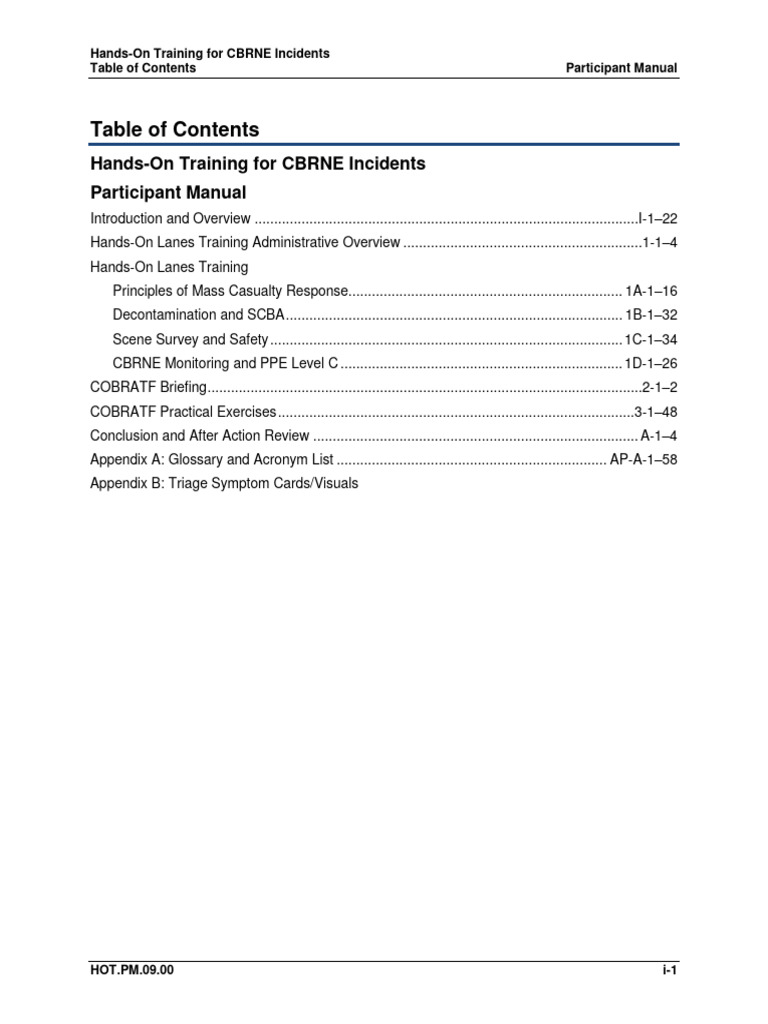 Hands-On Training For CBRNE Incidents | PDF | Cbrn Defense | Personal Protective Equipment