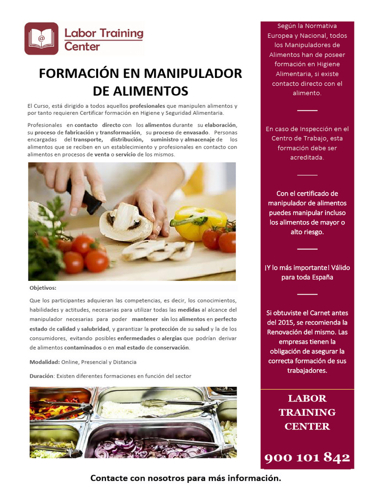 Manipulador Alimentos Descargar Gratis Pdf Seguridad Alimenticia