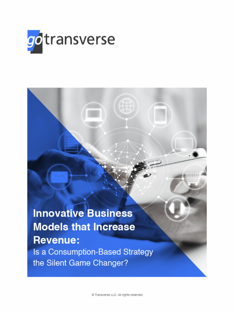 Innovative Business Models That Increase Revenue:: Is A Consumption ...