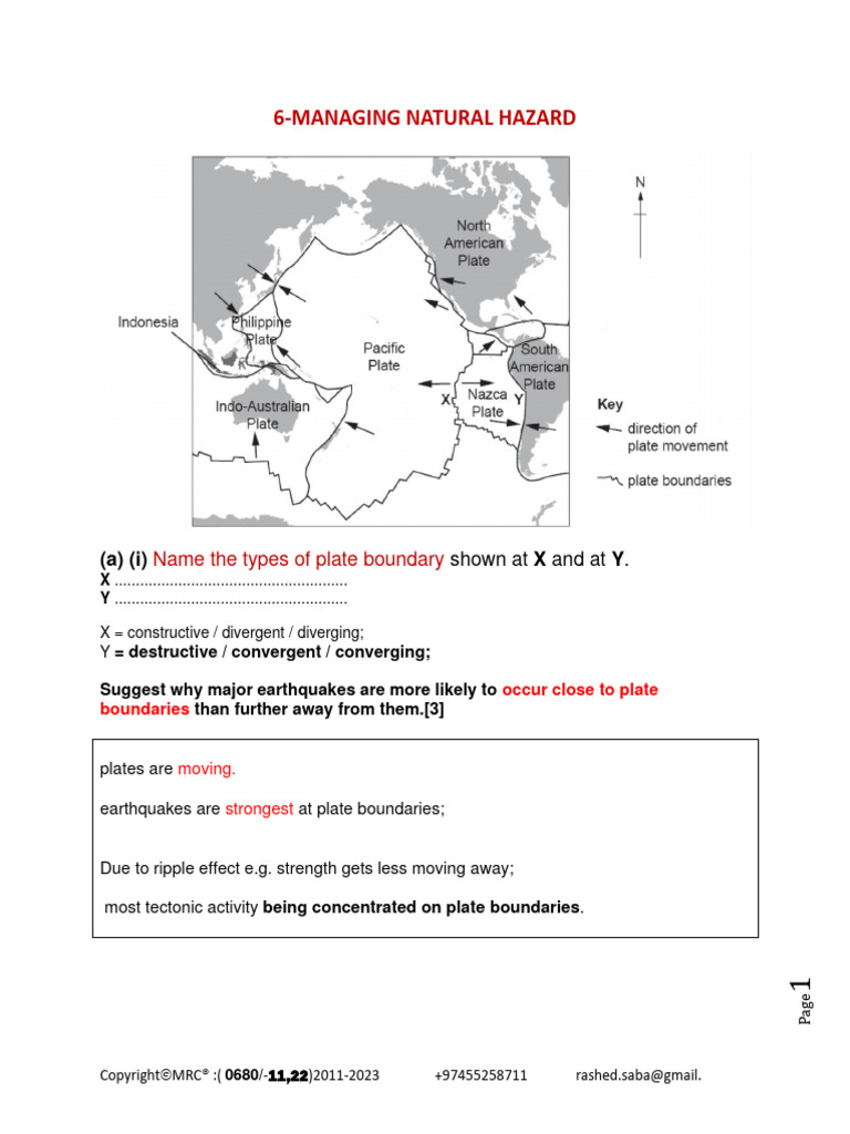 6-Managing Natural Hazard | PDF | Flood | Earthquakes