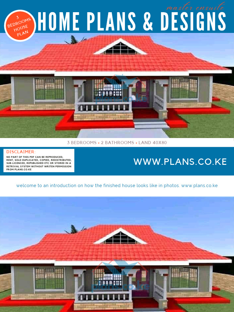 3 BEDROOM HOUSE PLAN A006 mxhg6w | PDF | Home & Garden