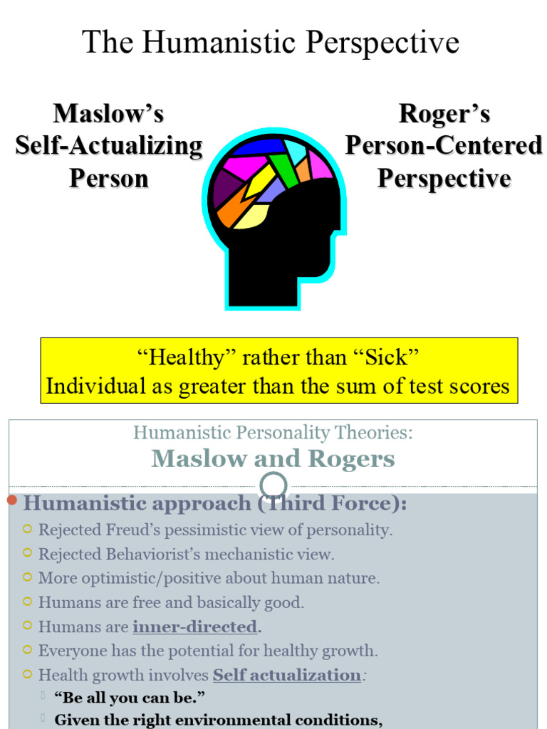 Topik 11 12 Moslow Rogers | PDF | Personality Psychology | Humanistic ...