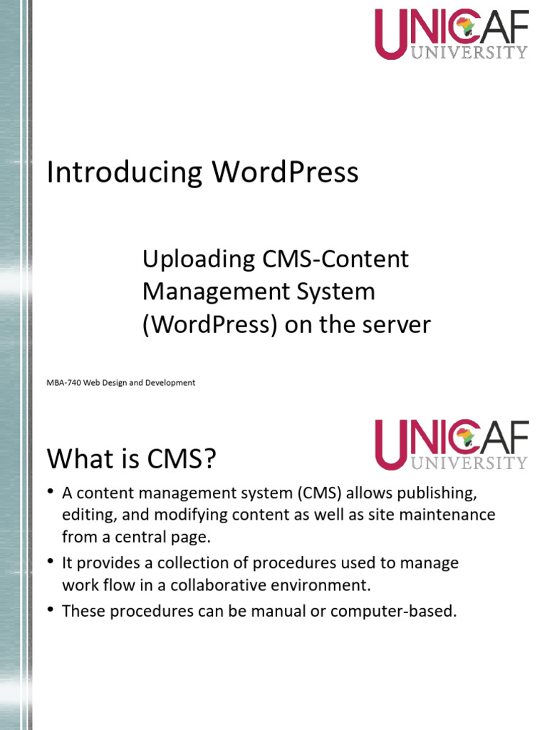 WordPress CMS: Features & Benefits | PDF | Word Press | World Wide Web