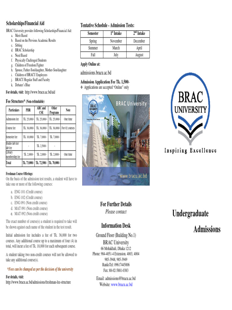 Admission-brochure-ugp | PDF | Bachelor Of Science | Bachelor's Degree