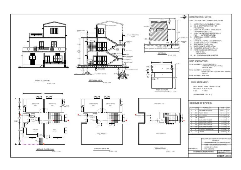 Submission Drawing | PDF | Building Engineering | Architectural Elements