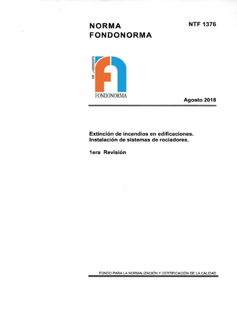NTF 1376 - PPR - Incendio | PDF