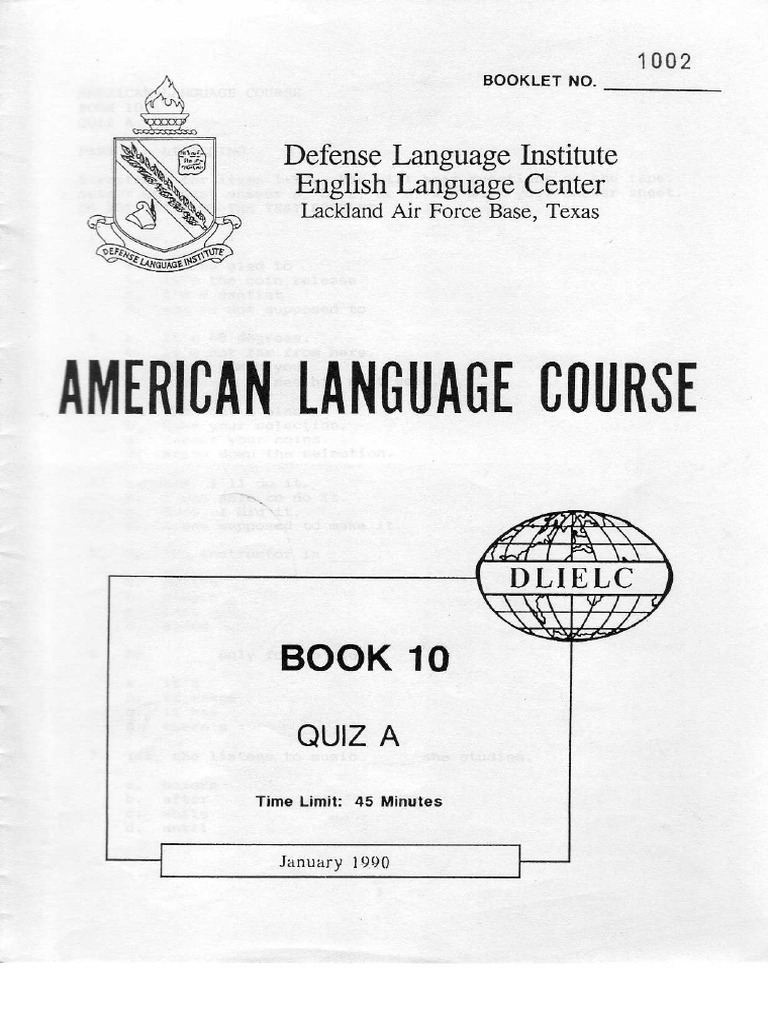 Quiz A - Book 10 | PDF