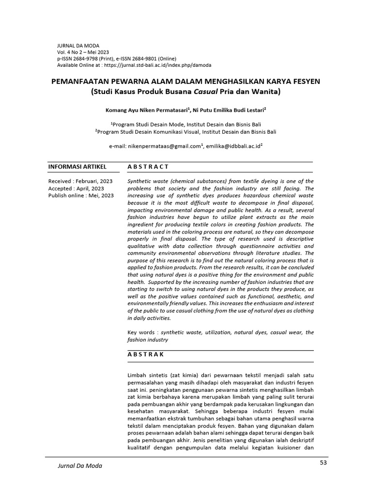 Utami 2. Komang Ayu Niken Permatasari 53-64 | PDF | Sains & Matematika