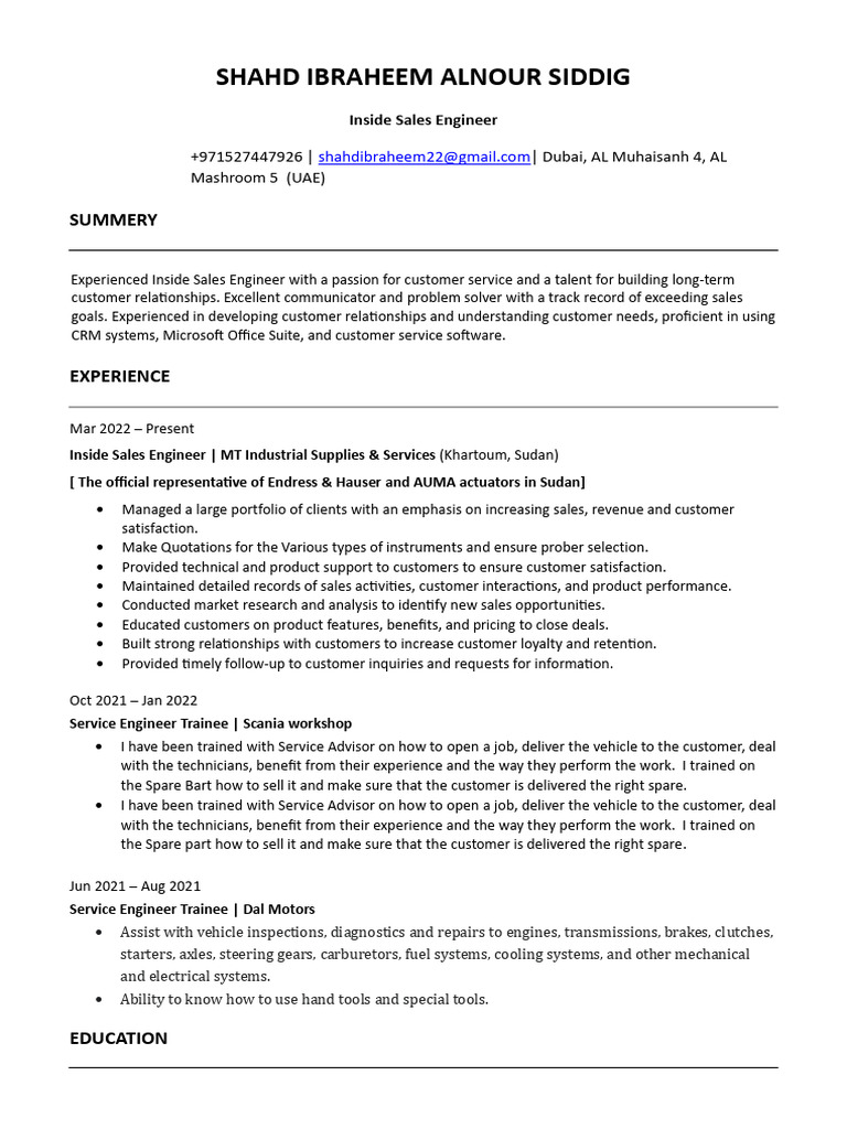 Shahd_CV-1 | PDF | Customer Relationship Management | Customer