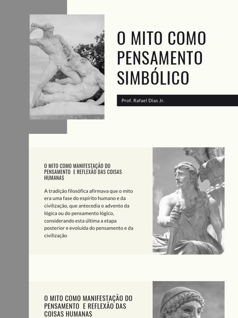 O Mito Como Pensamento Simbólico | PDF | Pensamento | Mente inconsciente O Mito Como Pensamento Simbólico | PDF | Pensamento | Mente inconsciente