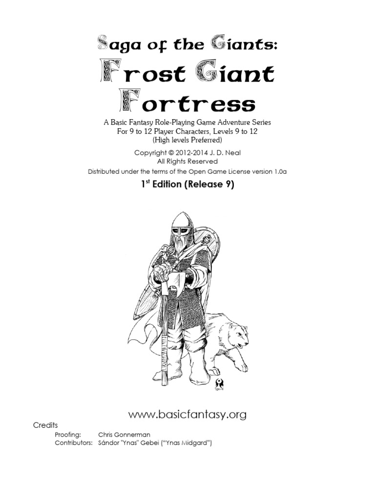 SG3 Saga of The Giants Frost Giant Fortress r9 | PDF