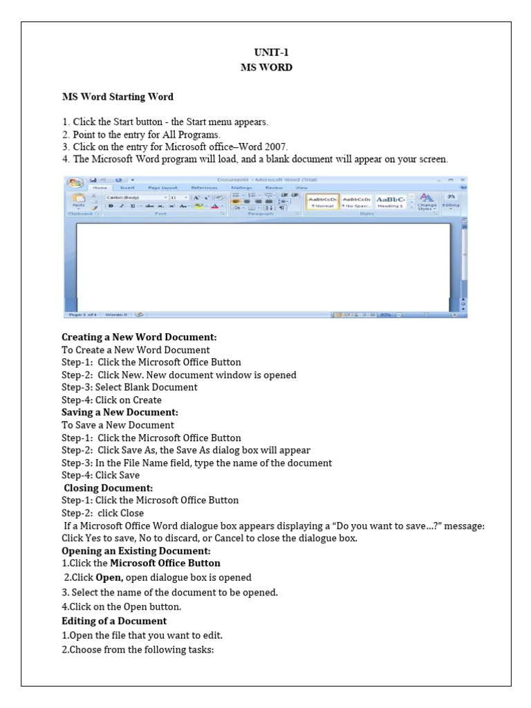 Unit 1 Oat | PDF | Microsoft Word | Paragraph