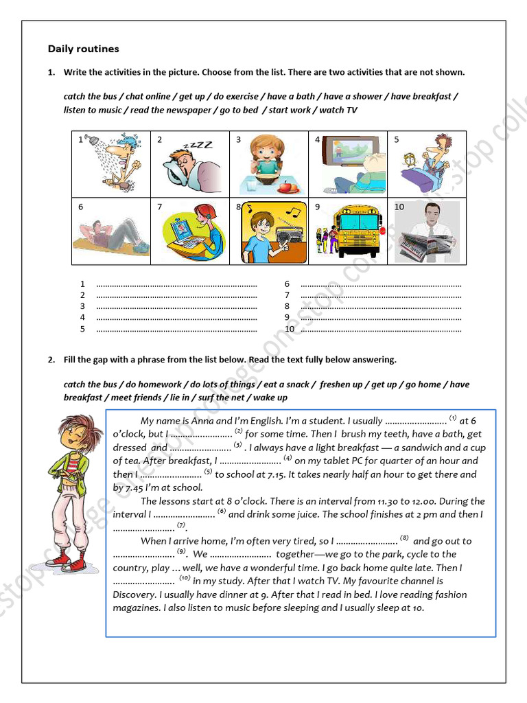Daily routines | PDF