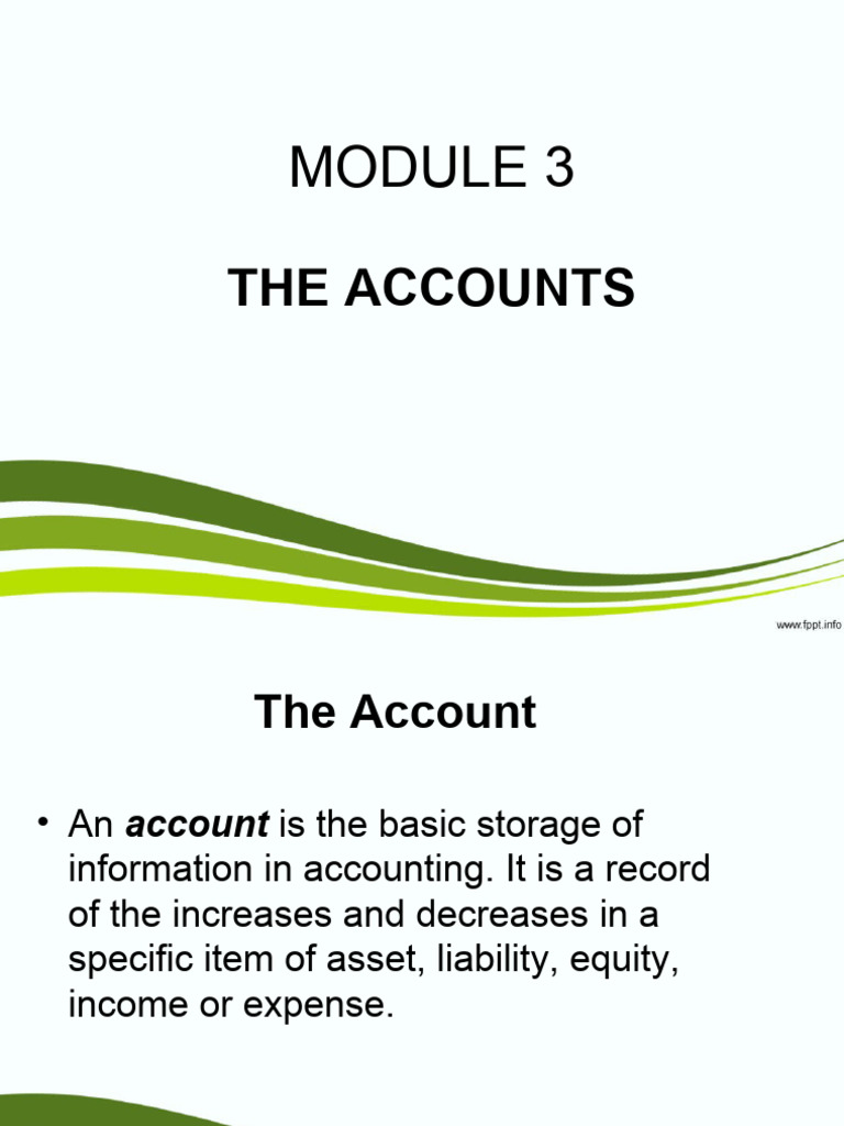 Module 2 2 Rules Of Debit And Credit PDF Debits And Credits Expense